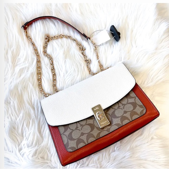 Coach | Bags | Coach Lane Signature Canvas Colorblock Shoulder Bag ...